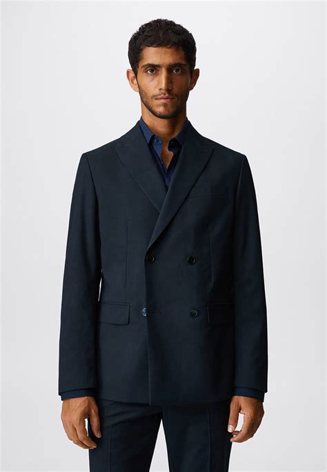 Пиджак Mango Man BOSTON, цвет: синий, RTLABZ757501 — купить в интернет ...