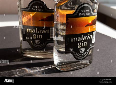 Kyiv Ukraine April 03 2020 Close Up Of Two 200 Ml Glass Bottles Of