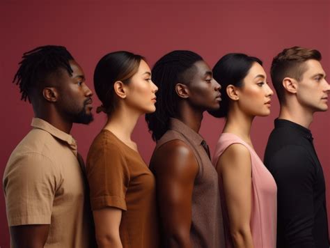 premium photo diversity ethnicity group of people facing to same