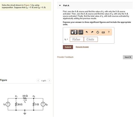 solve the circuit shown in figure 1 by using superposition suppose that