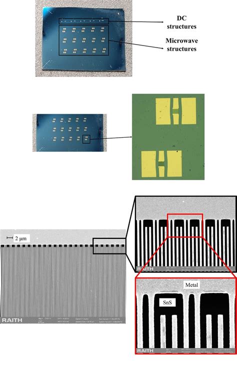 A Samples With Structures For Dc And Microwave Testing B Details