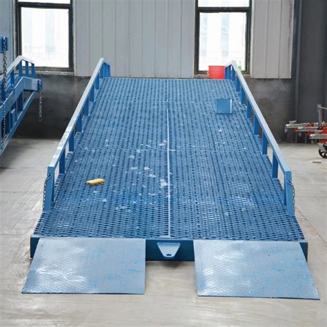 8 12톤 컨테이너 램프 지게차 적재 트럭 적재 컨테이너 램프 로드 및 언로드 중국 도크 리프트 램프 조절식 차량 램프 유압