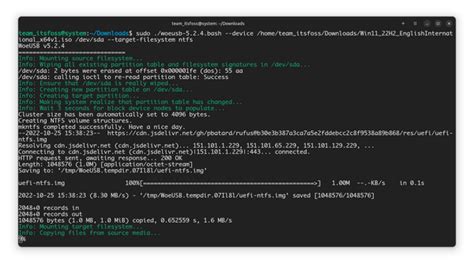 install woeusb on ubuntu to create a bootable windows usb