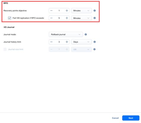 Real Time Replication Job Wizard For Vmware Retention