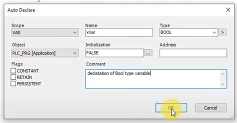 introduction to variables in codesys