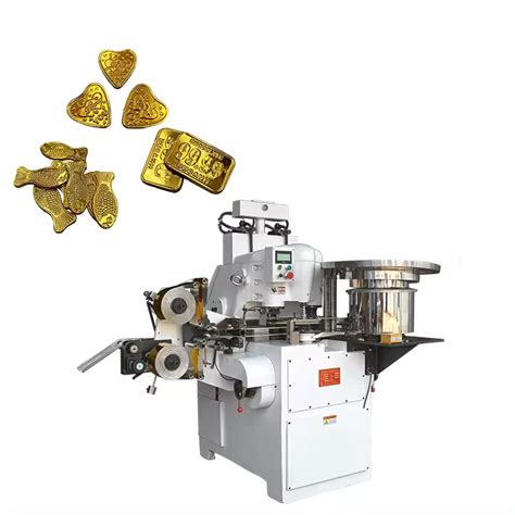 High Quality Multi Function Flow Gold Coin Chocolate Automatic Food Wrapping Machine Automatic