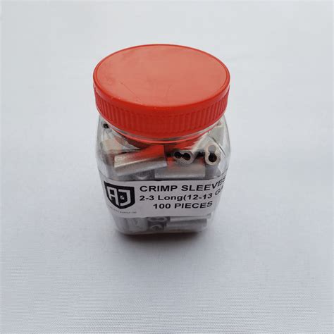 Crimp Sleeve Long For Gauge Wire A J Vineyard Supply Inc
