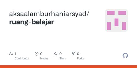 Github Aksaalamburhaniarsyadruang Belajar