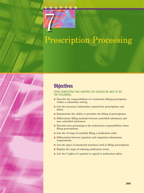 Prescription Processing Pdf Medical Prescription Pharmacy