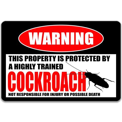 Wall Hangings Home And Living Cockroach Decor Cockroach Warning Sign T