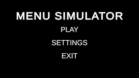 Menu Simulator Season 1 By Slimierbro