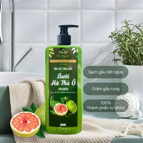 Cặp Gội Tinh Chất Hà Thủ Ô Ns Organic 500ml Triết Xuất Từ Tự Nhiên Dầu Gội Giảm Rụng Tóc