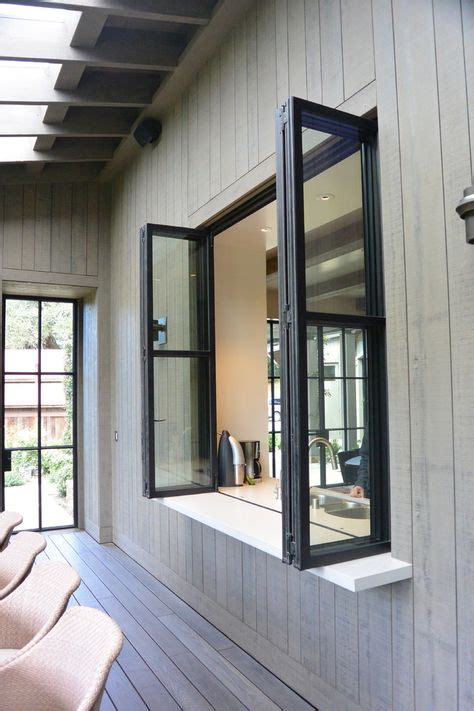 Jada Windows Pass Through Steel Folding Window Craftsman Sunroom