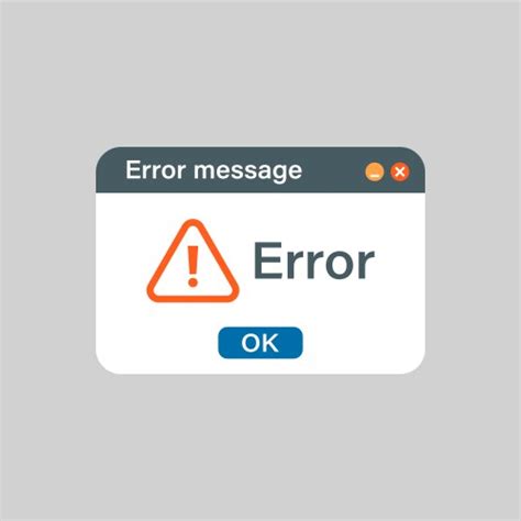Error Message Icon In Flat Style Computer Window Vector Image