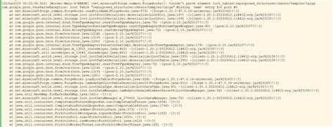 1201 47016 Loot Table Pool Names Being Enforced Breaks Nearly All Mods Loot Tables