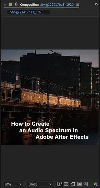How To Create An Audio Spectrum In Adobe After Effects