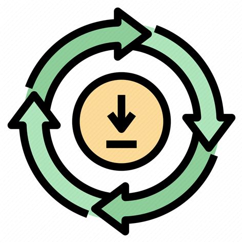 Downloading Data Storage Roaming File Processing Icon Download