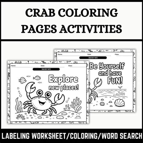 Crab Anatomy Labeling Worksheet Parts Of Crab Diagram Word Search