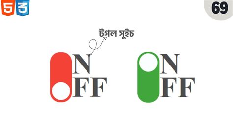 Class 69 How To Make Toggle Button Using Html And Css Code Shamachar Youtube