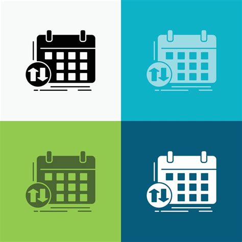 Schedule Classes Timetable Appointment Event Icon Over Various