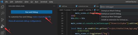 quick cocos2d x可调试开发环境搭建 vs babelua和vscode luaide csdn博客