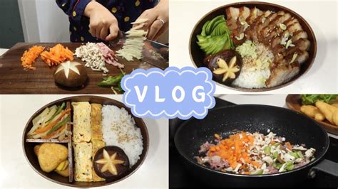 Eng Vlog 자취생 브이로그 👶🏻 스물넷이지만 귀여운 도시락은 먹고싶어 차슈덮밥 양배추쌈밥 카레볶음밥 계란말이 감자채볶음 구운참치마요 주먹밥 Youtube