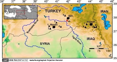 Distribution Of Timon Princeps Kurdistanica In Turkey Showing The