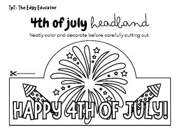 4th Of July Headbands Tpt