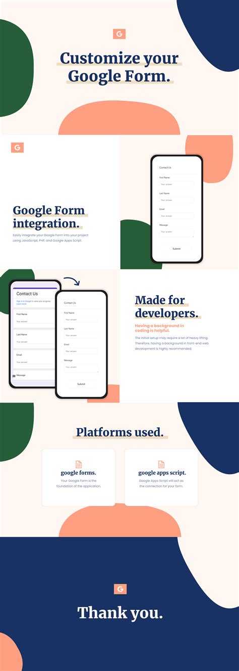 Google Form Customization Behance