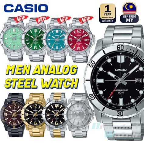 CASIO WATCH MTP-VD01D MTP-VD01G WATCH MAN WATCH ANALOG QUARTZ 100 ...