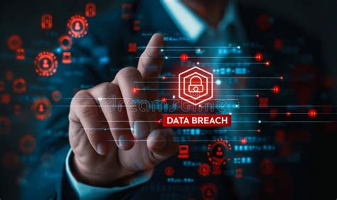 Executive Using Smartphone To Manage Data Breach Warning Digital