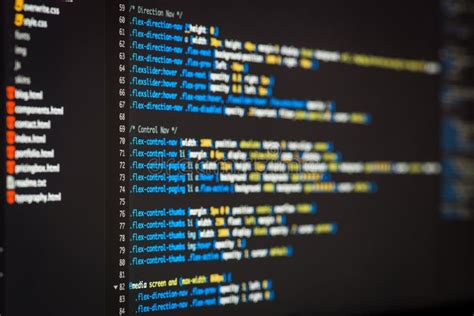 Html And Css Code Stock Image Image Of Layout Line 76836103