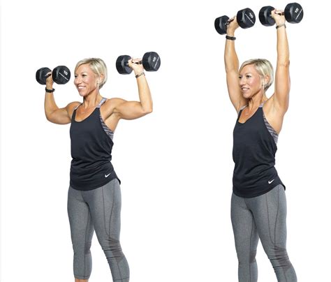 Chest Workout With Dumbbells Standing