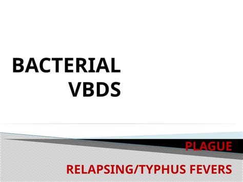 Notes On 3 Bacterial Vector Borne Diseasepptx