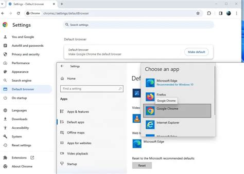 How To Make Chrome Default Browser On Windows