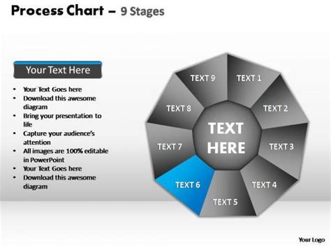 PowerPoint Slidelayout Teamwork Process Chart Ppt Template