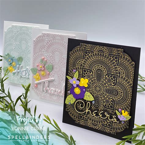 Heat Embossing With Spellbinders Betterpress Plate Of The Month For November
