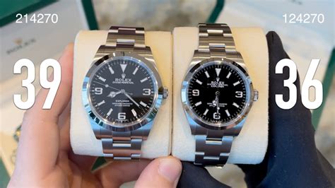 New Rolex Explorer 36mm 124270 Vs Rolex Explorer 39mm 214270 Review