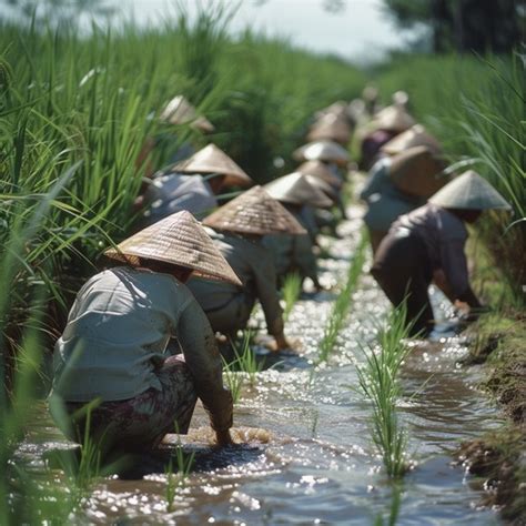 Free Rice Paddy Workers Image Agriculture Farming Rice Download