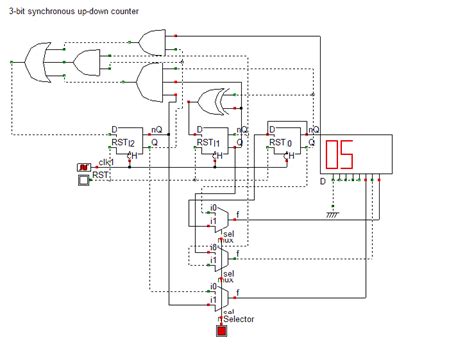vhdl code for synchronous counters up down up down behavioral