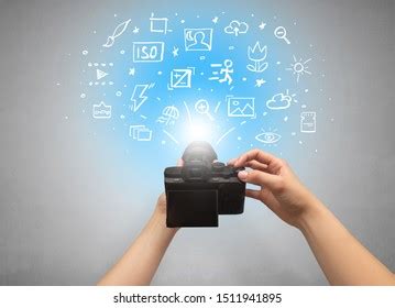 Naked Hand Photo Shooting Doodle Photo Stock Photo Shutterstock