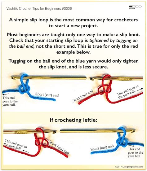 Crochet Starting Knot Variations