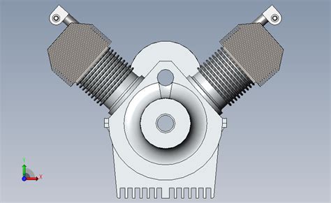 10cc V8 航空发动机solidworks 2012模型图纸下载 懒石网