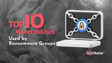 journey into the top 10 vulnerabilities used by ransomware groups