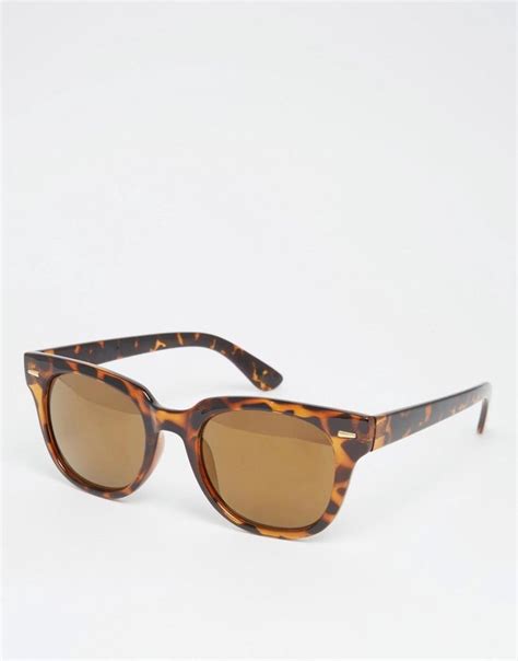 Asos Angular Square Sunglasses In Tort At Sunglasses Square Sunglasses Latest