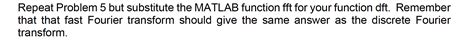 Solved Repeat Problem 5 But Substitute The Matlab Function