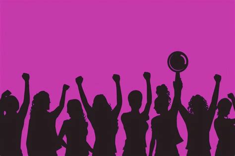 Premium Photo Marching For Progress March Th Women Day Background