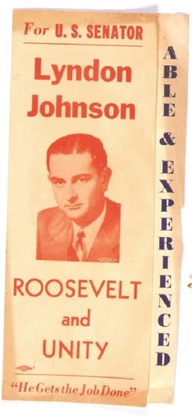 lot detail lbj fdr roosevelt and unity texas pamphlet