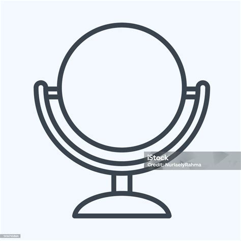 아이콘 미러 이발소 기호에 적합합니다 선 스타일 편집 가능한 간단한 디자인 디자인 템플릿 벡터 간단한 그림 검사 보기에 대한 스톡 벡터 아트 및 기타 이미지 Istock