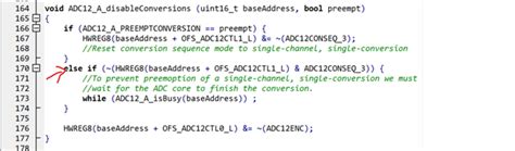 MSP F Possible Bug In ADC S TI Lib V Routine MSP Low Power